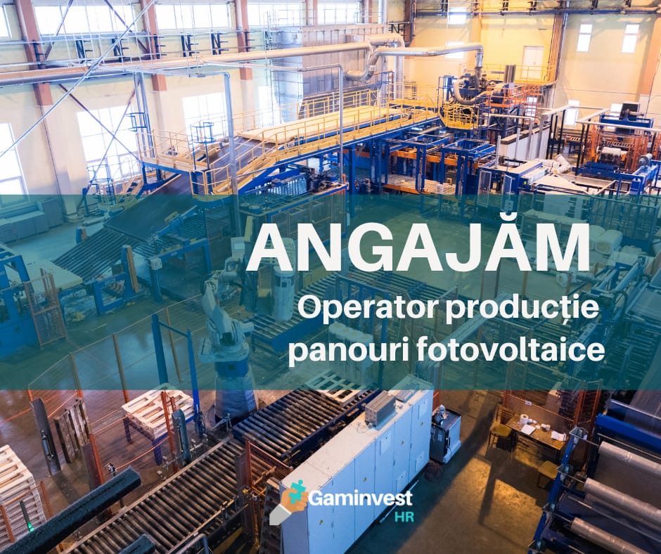 Operator productie panouri fotovoltaice